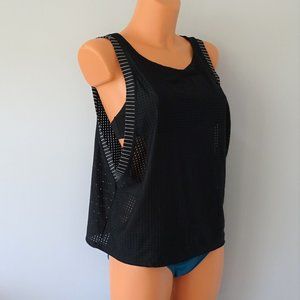 Nike | Swim | Nike 2 Piece Sport Mesh Layered Black Tankini Set | Poshmark